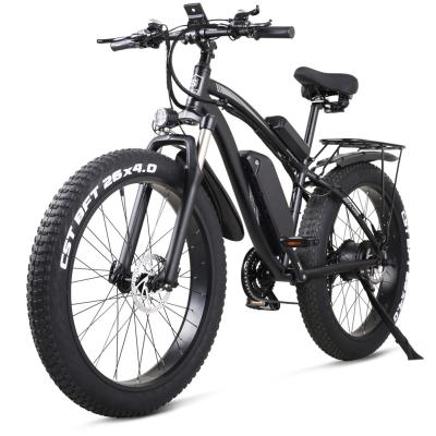 중국 48V 1000W 모터 지방 타이어 전기 자전거 48V 17Ah 배터리와 블루 스크린 디스플레이 판매용