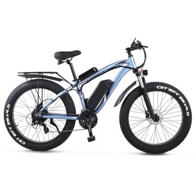 중국 48V 1000W 모터 지방 타이어 전기 자전거 48V 17Ah 배터리와 블루 스크린 디스플레이 판매용