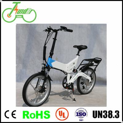 Chine Vélo électrique de 20 pouces avec assistance à la pédale 36V blanc pliable vélo électrique à vendre