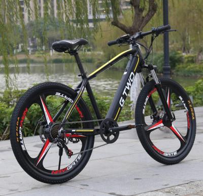 중국 마그네슘 합금 숨겨진 배터리 전기 자전거 48V 250W 350W 26 / 27.5 인치 허브 모터 판매용