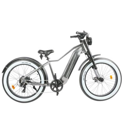중국 통합 배터리 해변 크루저 전기 자전거 26 인치 48V 750W 성인용 MTB 에바이크 판매용