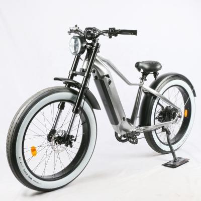 중국 통합 배터리 해변 크루저 전기 자전거 26 인치 48V 750W 성인용 MTB 에바이크 판매용