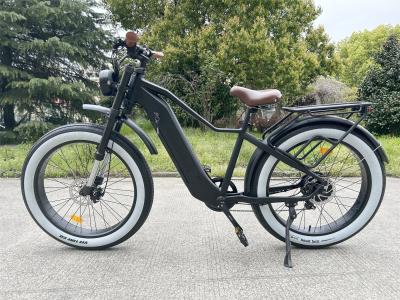 중국 통합 배터리 해변 크루저 전기 자전거 26 인치 48V 750W 성인용 MTB 에바이크 판매용