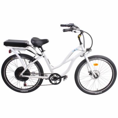 중국 48V 500W 750W 해변 크루저 전기 자전거 6 속도 후부 허브 모터 자전거 48V 10.4Ah 판매용
