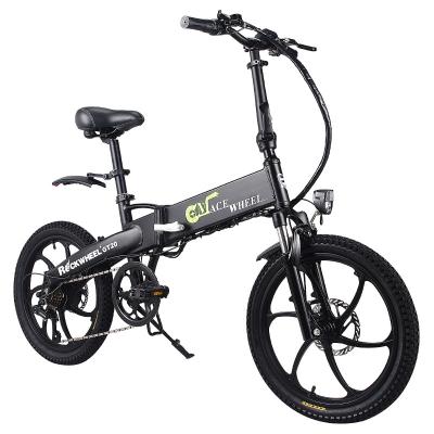 Chine 20 pouces 48V 10AH 350W vélo pliant électrique avec moteur sans pinceau cadre en alliage d'aluminium à vendre