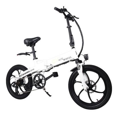 Chine 20 pouces 48V 10AH 350W vélo pliant électrique avec moteur sans pinceau cadre en alliage d'aluminium à vendre