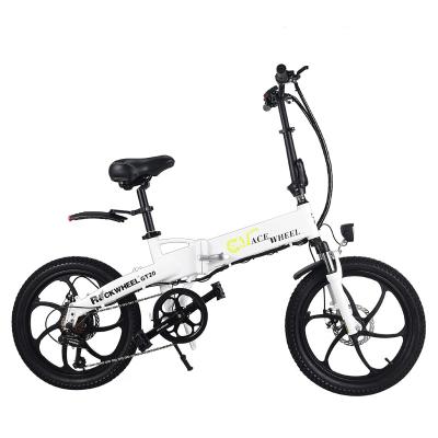 Chine 20 pouces 48V 10AH 350W vélo pliant électrique avec moteur sans pinceau cadre en alliage d'aluminium à vendre