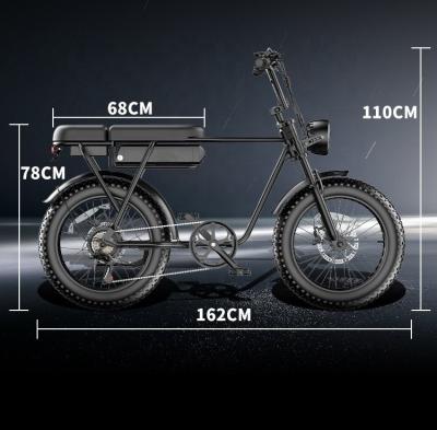 Κίνα Μέγιστη ταχύτητα 30-50Km/h Δίσκο φρένο Ηλεκτρικό λάδι ελαστικό ποδήλατο 48V 400W Motor Ebike προς πώληση