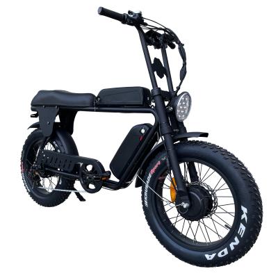 중국 48V 150W 듀얼 모터 지방 타이어 전기 자전거 판매용