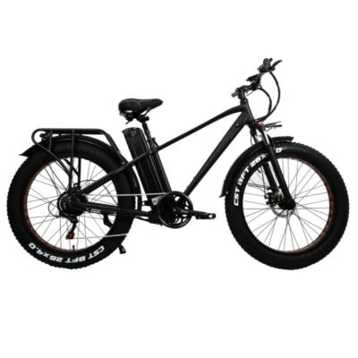 중국 48V 17Ah 7 스피드 전기 지방 타이어 자전거 750W 26 인치 전기 산악 자전거 성인용 판매용