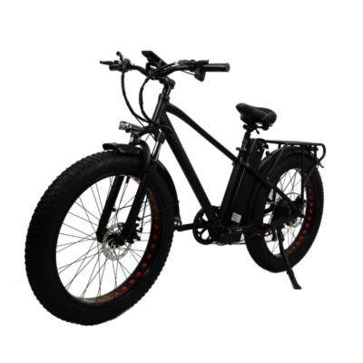 중국 48V 17Ah 7 스피드 전기 지방 타이어 자전거 750W 26 인치 전기 산악 자전거 성인용 판매용