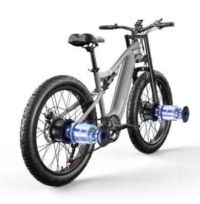 중국 완전 서스펜션 전기 산악 자전거 48V 1000W 17.5Ah 숨겨진 리?? 배터리 전원 판매용