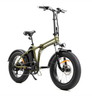 Chine 20 Inch Fat Tire Electric City Bike 48V 13Ah Lithium Battery 7 Speed Foldable Ebike 48V 500W à vendre