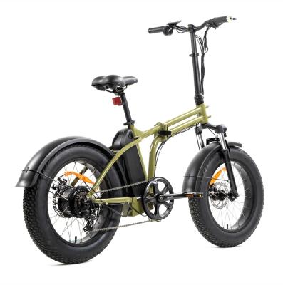 Chine 20 Inch Fat Tire Electric City Bike 48V 13Ah Lithium Battery 7 Speed Foldable Ebike 48V 500W à vendre