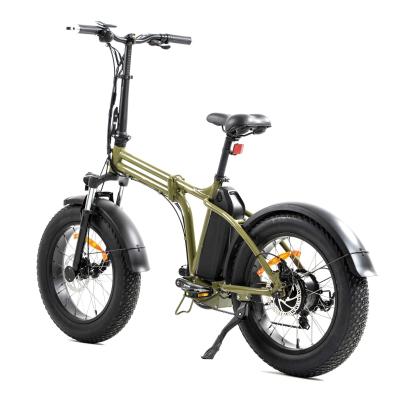 Chine 20 Inch Fat Tire Electric City Bike 48V 13Ah Lithium Battery 7 Speed Foldable Ebike 48V 500W à vendre