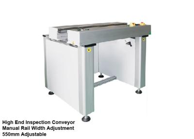 Κίνα Εγχειρίδιο PCB 550mm Inspection Conveyor System Ρύθμιση πλάτους ράγας προς πώληση