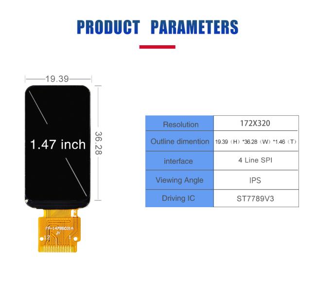 LCD module side view