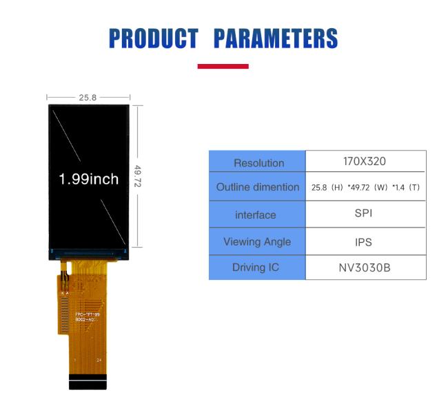 TFT LCD Module side view
