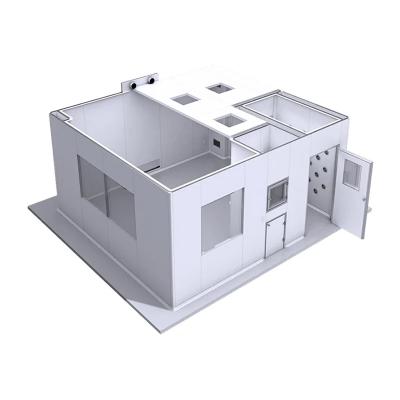 China Huaao Pharmaceutical Clean Booth Sandwich Panel Ceiling Modular Clean Room Solutions for GMP Dust Free Cleanroom Project/Electric Industry/ISO4-8 for sale