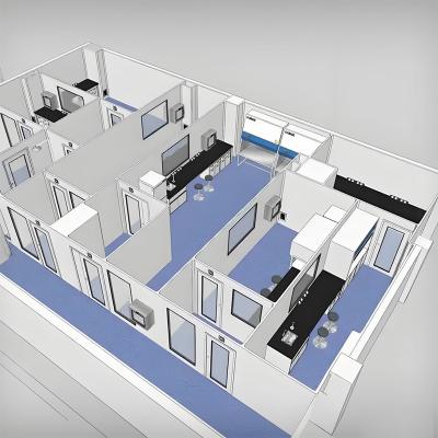 China Huaao Class 100 Customized Clean Room Projects Gmps Modular Cleanroom for Pharmaceutical GMP Clean Room Professional Design Dust-Free Clean Room Modular Cleanroom Class 5/6/7/8 100/10000/100000 for sale