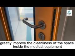 Porte pivotante de salle blanche/bleue avec isolation thermique pour prévenir la poussière