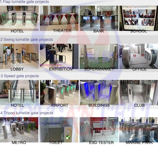 Turnstile installation in school environment