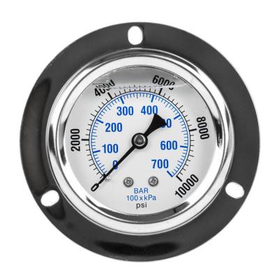 Cina Manometro dell'olio riempito di liquido industriale da 50 mm Doppia scala 0 - 70 Psi in vendita