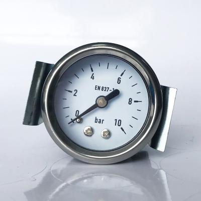 Cina manometro pratico bagnato d'ottone delle parti del caso 10 di 40mm di Antivari del supporto d'acciaio nero del pannello in vendita