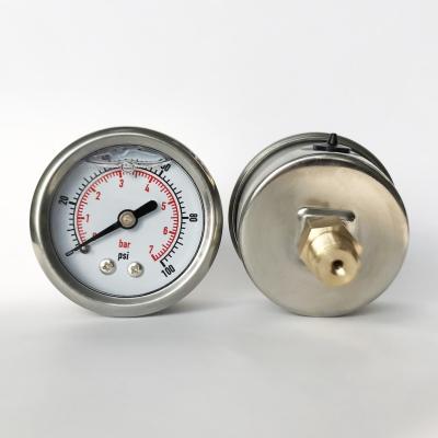 Cina 1,5 pollici si raddoppiano manometro riempibile 1/8