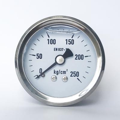 Cina 2 misura 250 il manometro in pollici riempito glicerina riempito liquido del NPT del manometro Kg/Cm2 1/8 in vendita