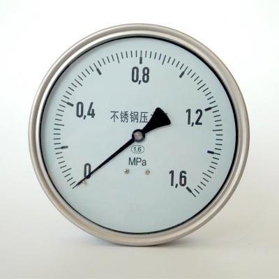 Cina L'en 837-1 tutto il manometro di acciaio inossidabile di 1,6 MPa spegne il SUS 316 della protezione 1/2 pinta in vendita
