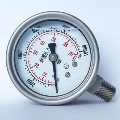 Cina 70 metropolitana del manometro 316 ss del MPa e calibro di incavo 63mm Dia Pressure Gauge Socket in vendita