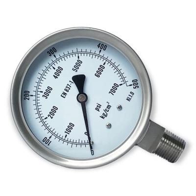 Cina Tutto il manometro 100mm della glicerina del manometro dell'acqua di acciaio inossidabile in vendita