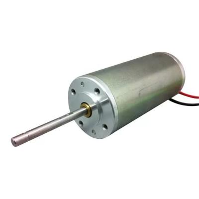 China Hard Ferrite Magnet 2 Poles Brush DC Motor O.D42mm Series With Integrated Gearbox Encoder And Power Off Brakes for sale
