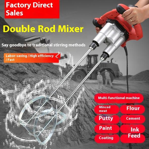 Quality Double-Pole Mixer Putty Powder Mixer Mixed Ash Paint Cement Food High-Power for sale