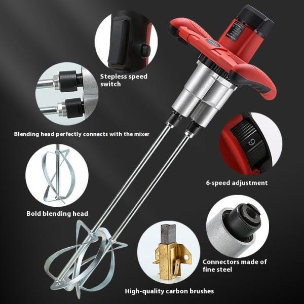 Quality Double-Pole Mixer Putty Powder Mixer Mixed Ash Paint Cement Food High-Power for sale