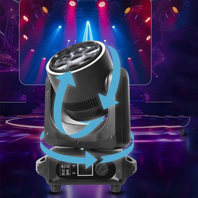 중국 7PCS 40W RGBW 4 In1 LED 줌 벌 눈 이동 헤드 라이트 보조 라이트 DJ 디스코 스테이지 파티 라이트 판매용