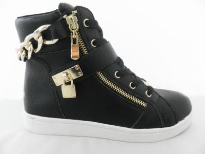 China Schwarze intelligente Freizeitschuhe für Frauen/Jugend-intelligente zufällige Fußbekleidung zu verkaufen