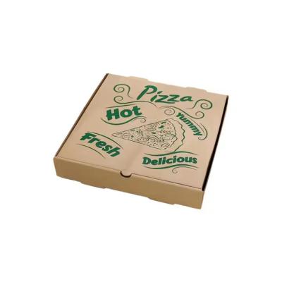 China Biologisch abbaubare Wellkarton-Fastfood-Pizza-Boxen mit Matt-Laminations-Logo-Druck und recycelbar zu verkaufen