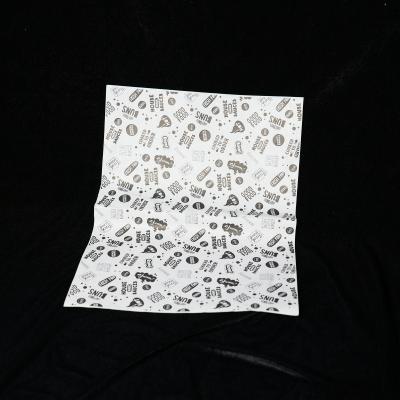 China Eco-friendly custom printed logo fast food grade hamburger sandwich greaseproof packaging paper for sale