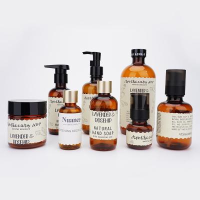 Cina Bottiglie di plastica cosmetiche Amber Skincare Packaging 40ml 50ml 100ml 150ml 200ml 500ml in vendita