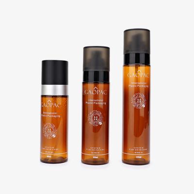 Cina Imballaggio di plastica di cura di pelle delle bottiglie 80ML 90ML 120ML dello spruzzo di Brown del CE in vendita