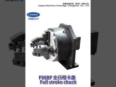 Pull Material 4-jaw Full-Stroke Single Chuck F90BF for Laser Cutting