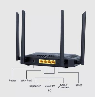 Cina Router modem in fibra ottica Router AX1800 Wifi 6 ad alta velocità 2.4G e 5.0 GHz Dual-Frequency Home Wall-Penetrating King Router in vendita