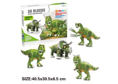 China Het Spelspeelgoed 350 van onderwijs 3D De Bouwstenenkinderen van DIY PCs-Tyrannosaurus Te koop
