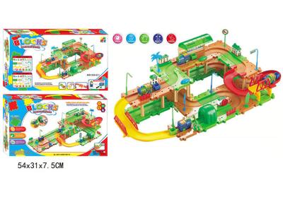 China DIY-de Assemblage blokkeert van het het Spelspeelgoed van Spoor Vastgestelde Kinderen Station Elektrische 29 „ Te koop