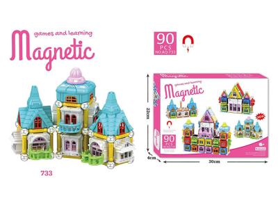 Cina 90 pc DIY montano non tossico multicolore delle particelle elementari di plastica dei bambini di Magetic in vendita