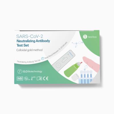 Cina Set di test per anticorpi neutralizzanti Kit di autotest Metodo dell'oro colloidale della saliva in vendita