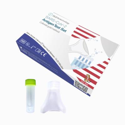 Cina Collettore stabilito di prova d'autoverifica Malesia del campione della saliva dell'antigene di plastica SARS-CoV-2 della classe III 1 prova/scatola in vendita