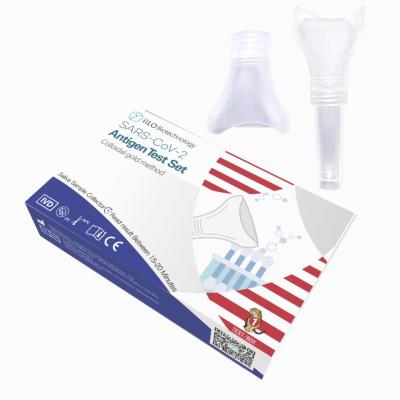 Cina iiLO 15-20 minuti SARS-CoV-2 Antigen Self Test Set Raccoglitore di campioni di saliva Malesia 1 test/scatola in vendita